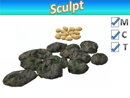 Second Life Marketplace Rock Sculpt Stone